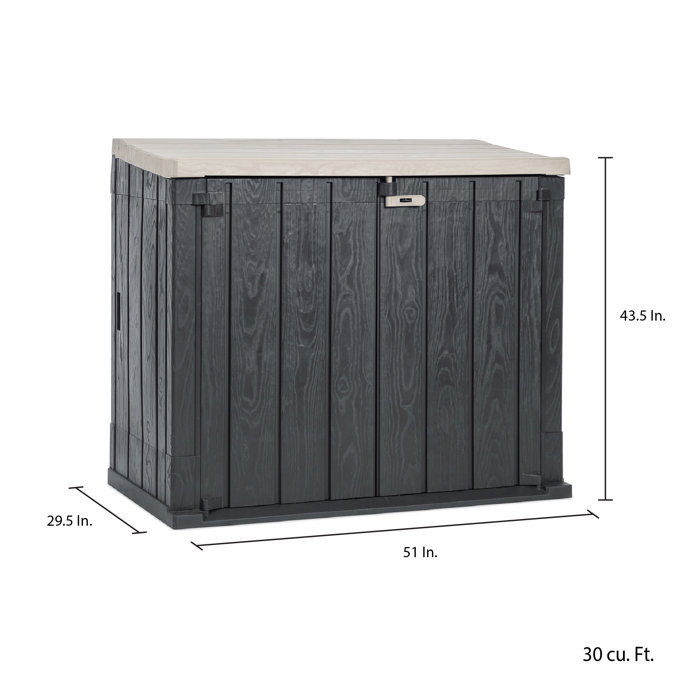 Toomax Stora Way All Weather Outdoor XL Storage Shed Cabinet & Reviews ...