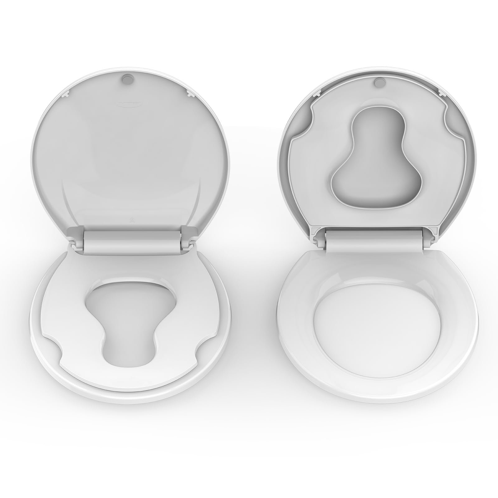 ZACOO 2 Pcs Toilet Seat Round, Toilet Seat With Toddler Seat Built In ...