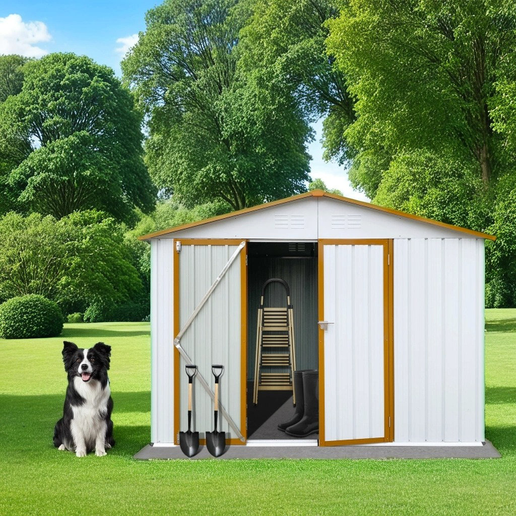 Bantam Interiors 8 ft. W x 6 ft. D Metal Storage Shed | Wayfair