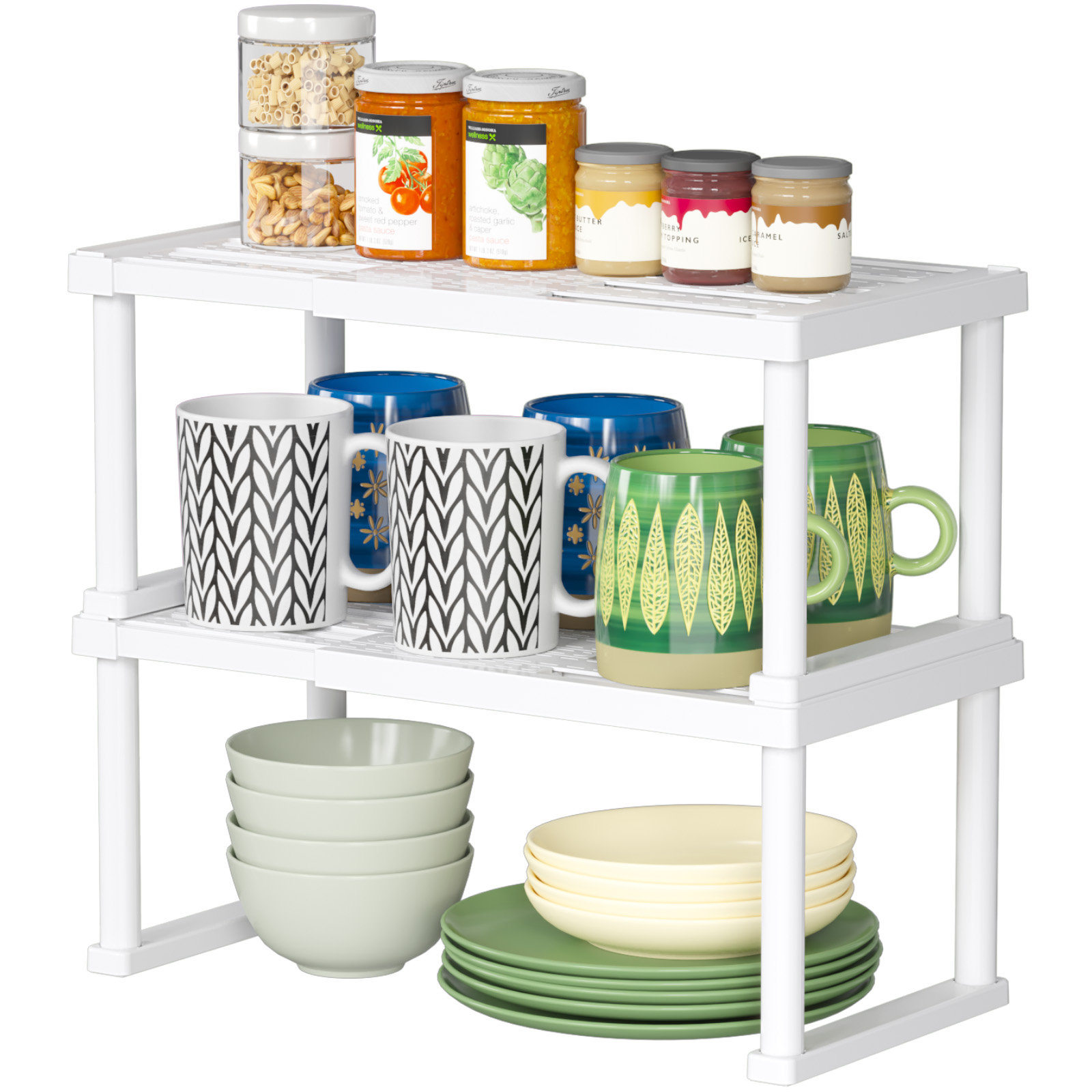 Ebern Designs Cabinet Shelf Organizer, Expandable From 11.8 To 15.7 ...