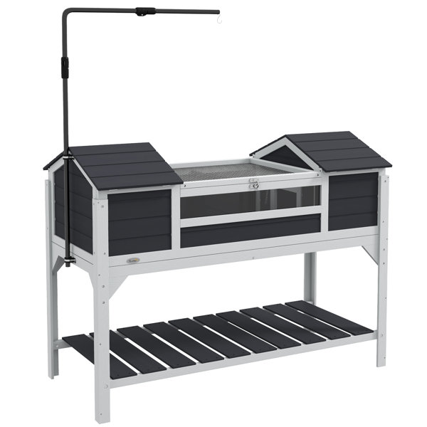 Tucker Murphy Pet™ Tortoise Habitat With Adjustable Lamp Holder, Wooden ...