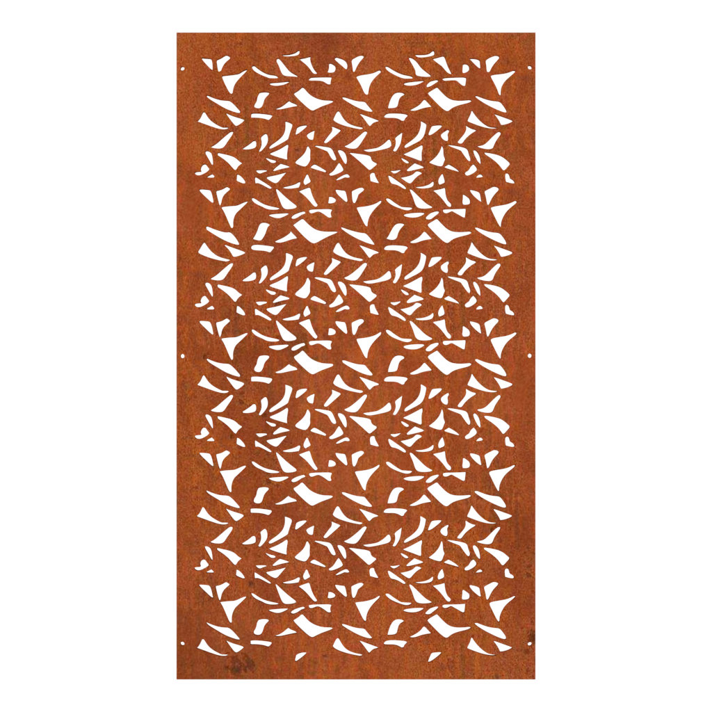 Slat Solution Modern Laser-Cut Outdoor Privacy Screen – Durable Metal ...