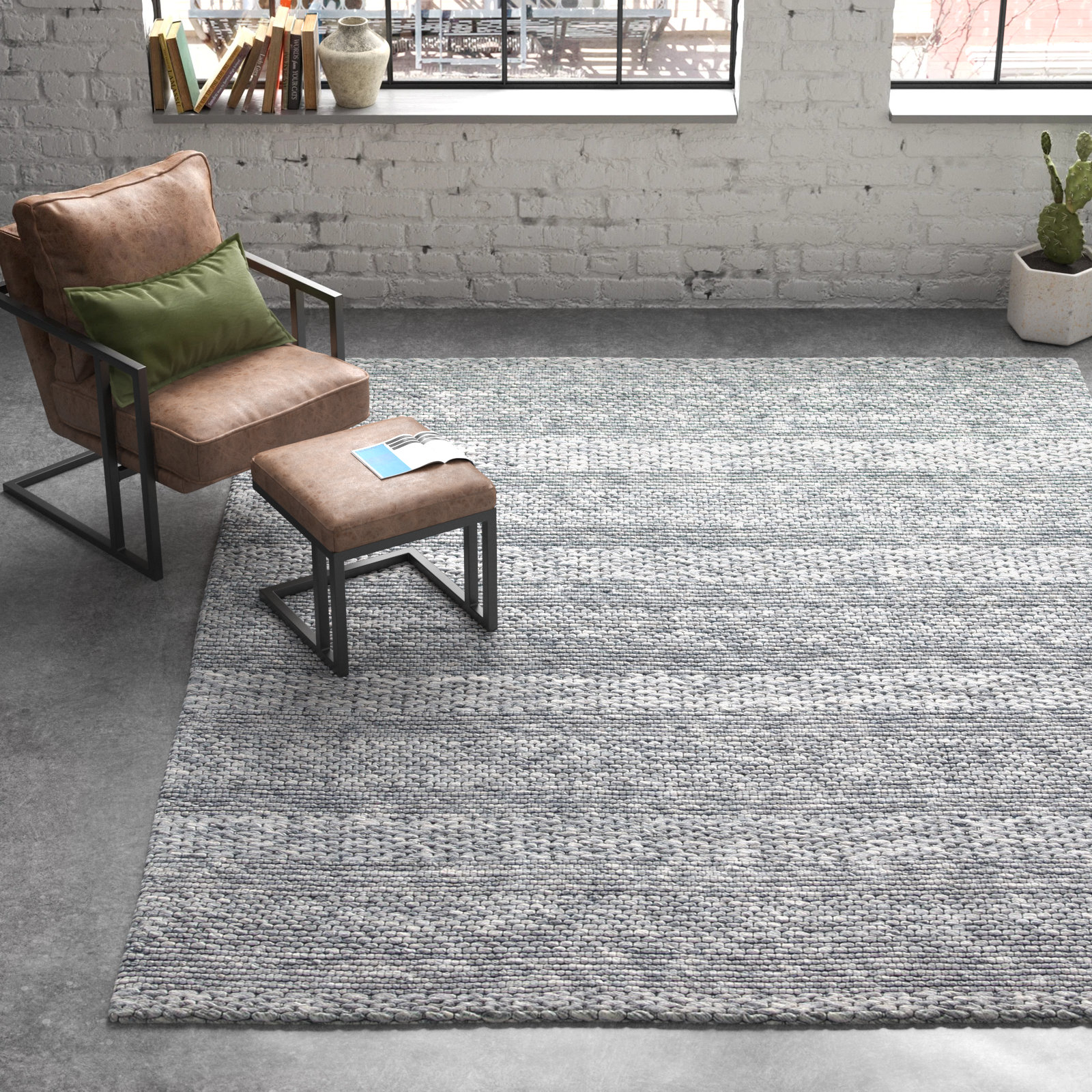 Steelside™ Adelle Dark Gray Area Rug & Reviews | Wayfair