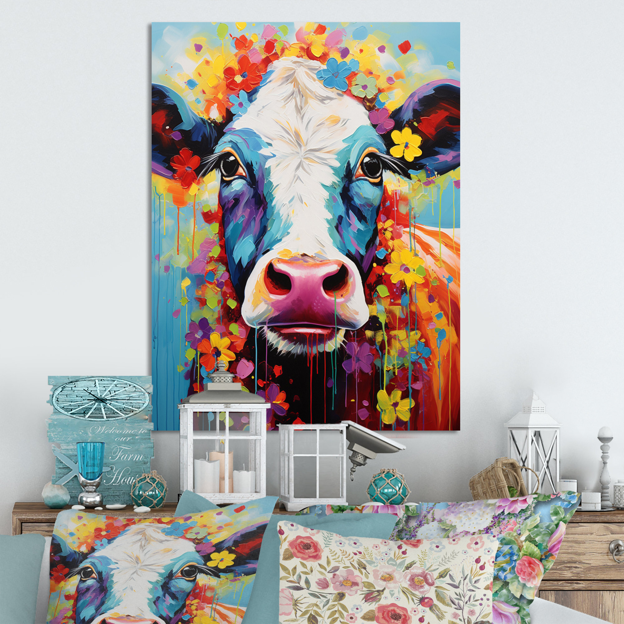 Red Barrel Studio Cow Whimsy - Animals Metal Wall Decor - Wayfair Canada