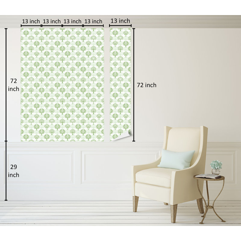 Winston Porter Jacqualyn Peel & Stick Geometric Roll | Wayfair