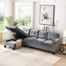 Ebern Designs Sectional Sofa Set For Living Room With L Shape Chaise ...