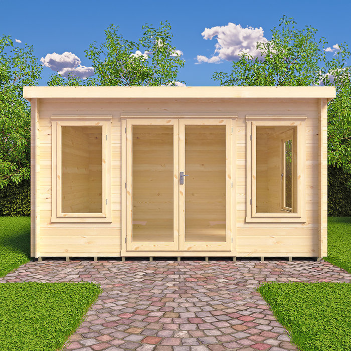 Shire GB Emneth 10 x 13 Ft. 19 mm Log Cabin | Wayfair.co.uk