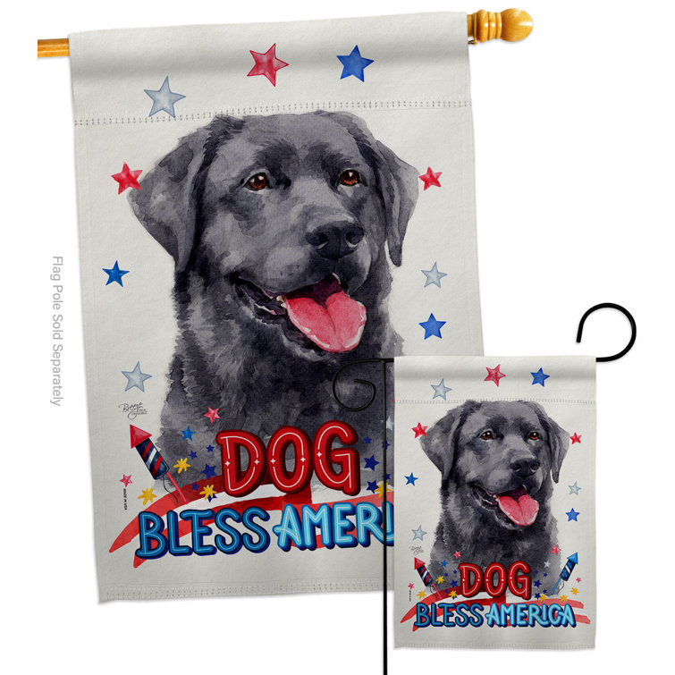 Breeze Decor Double Sided 40'' H x 28'' W Polyester Dog House Flag ...