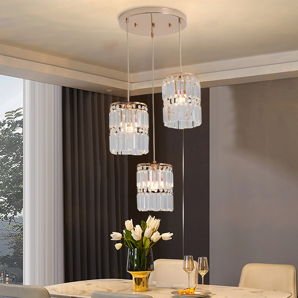 Fairmont Park 3-LIGHT K9 Crystal E14 Chandelier Nordic Indoor Pendant ...