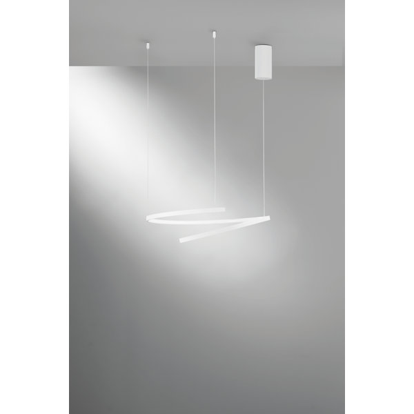 Ivy Bronx MOMA LED HANGING LIGHT In Gold Painted Metal With CCT ...