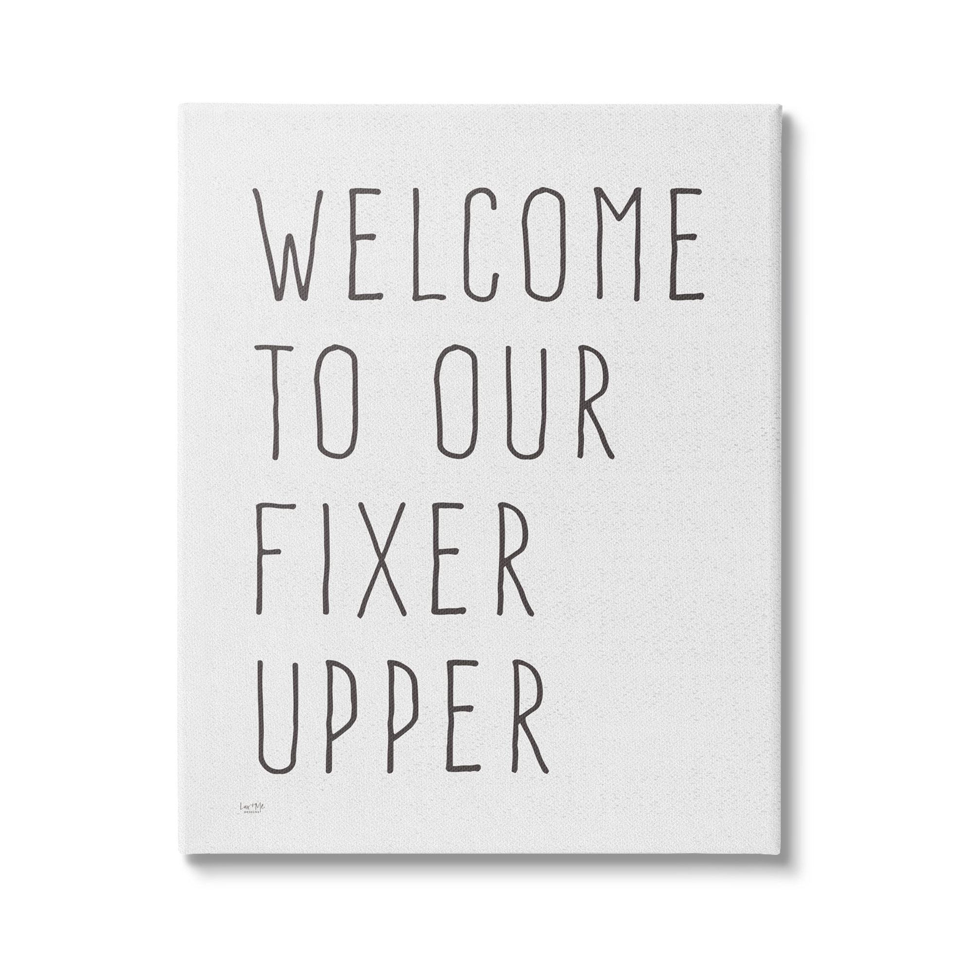 Stupell Industries Fixer Upper Home Welcome Sign by Lux + Me Designs ...