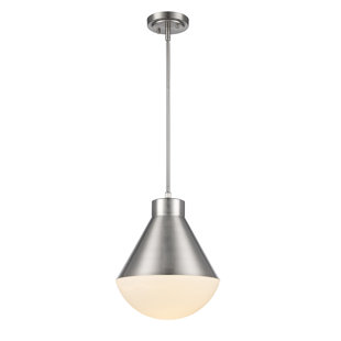 Brushed Nickel Pendant Lighting You'll Love | Wayfair
