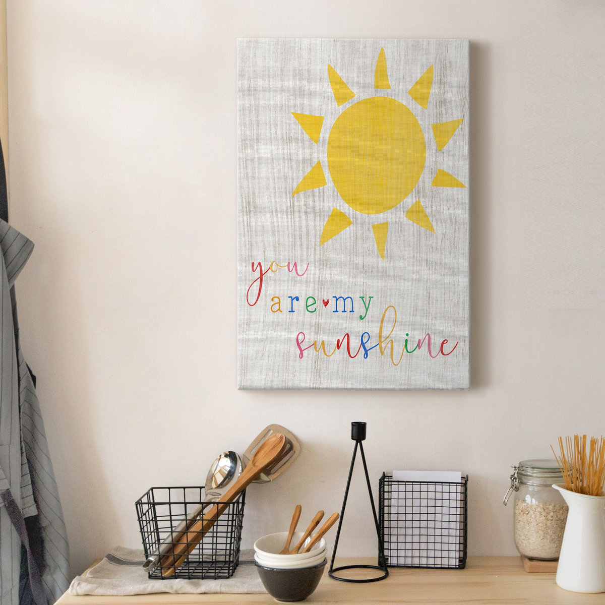 Trinx You Are My Sunshine - Wrapped Canvas Textual Art & Reviews | Wayfair