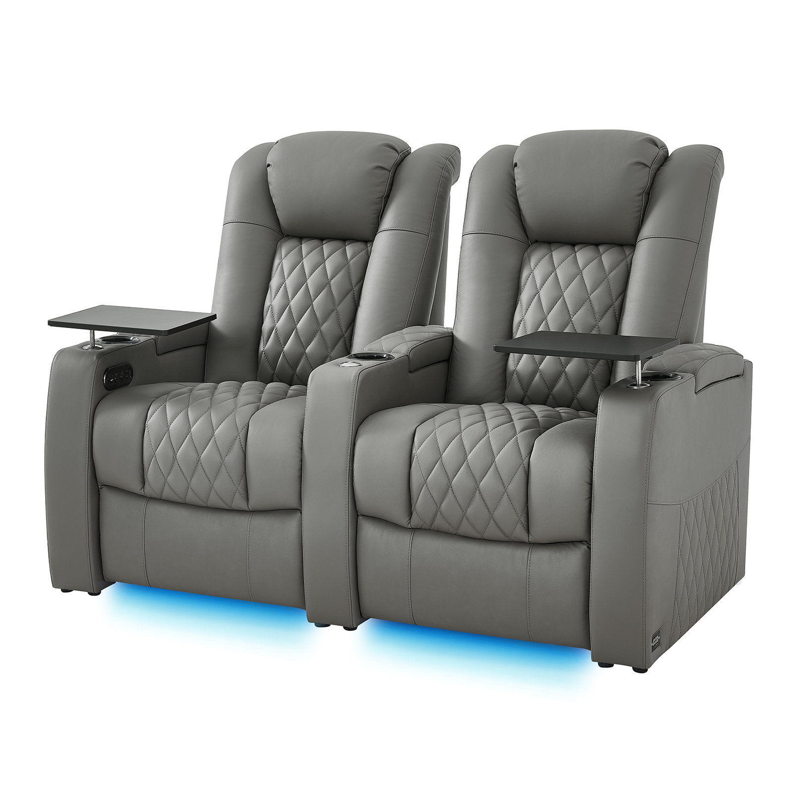 Brayden Studio® Leather Home Theater Seating, Game Seats Movie Theater ...