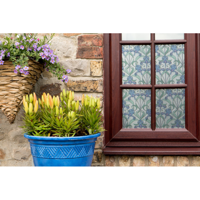 Charlton Home® Self-Adhesive Privacy Glass Window Film, Minster/Iris ...