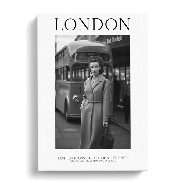 Fairmont Park Fashion Icons Woman London England - Wrapped Canvas ...