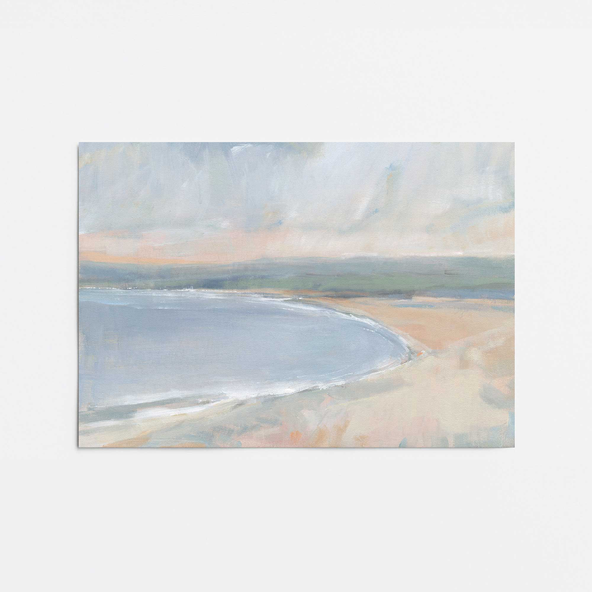 Beachcrest Home™ Hazy Beach at Dawn II Rolled Print | Wayfair