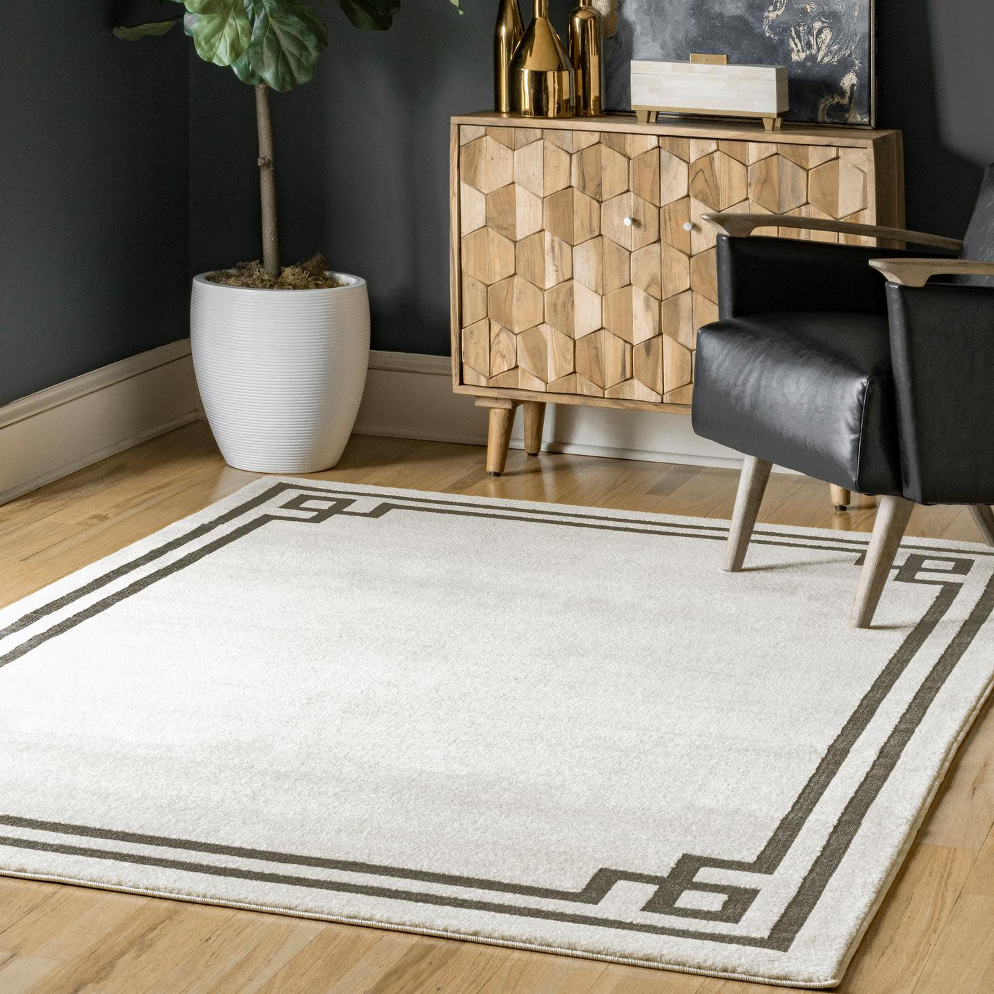 Ebern Designs Beige Area Rug & Reviews | Wayfair