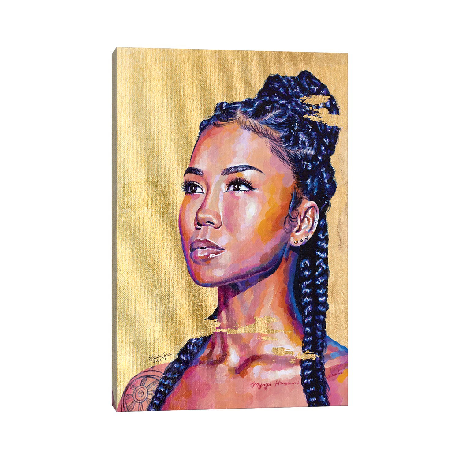 East Urban Home Jhené Aiko by Jackie Liu - Wrapped Canvas Painting ...