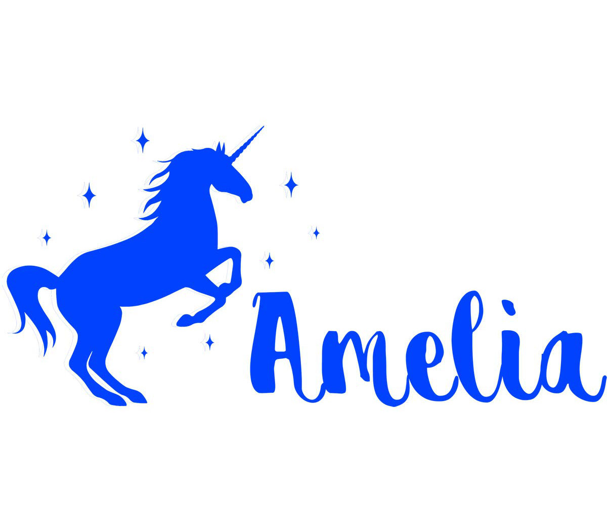 Zoomie Kids Custom Name Unicorn Nursery Wall Decal & Reviews - Wayfair ...