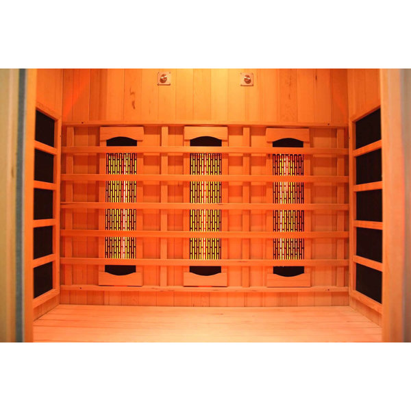 Gracie Oaks Vidalux Premier 3 Person Full Spectrum Infrared Sauna With ...