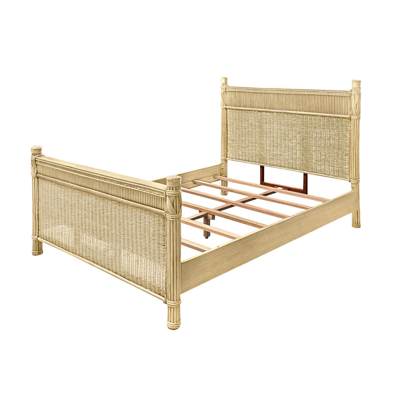 Darby Home Co Bahe Wicker/Rattan;Solid Wood Standard Bed | Wayfair