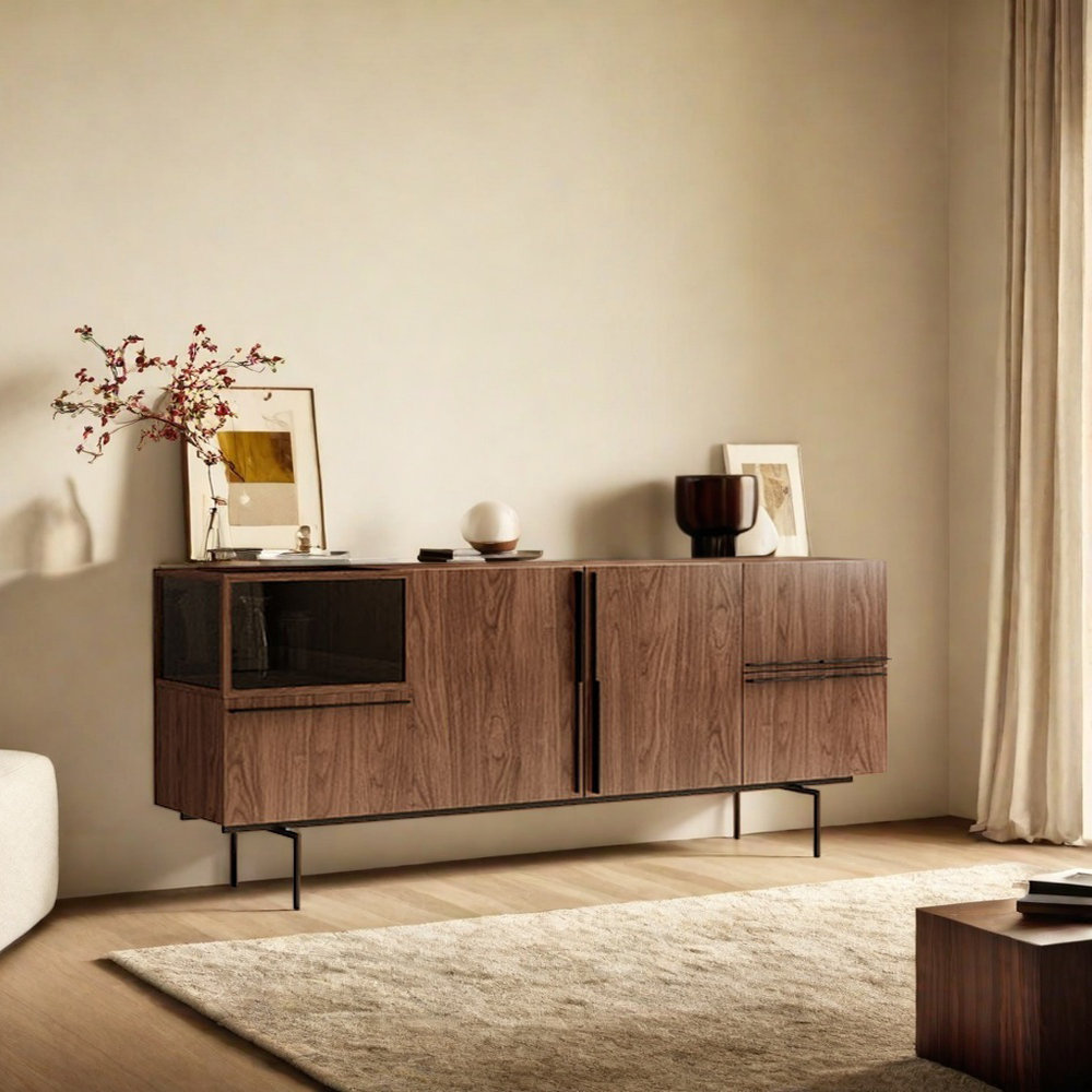 marlao Light Luxury Walnut-Coloured Sideboard - Wayfair Canada