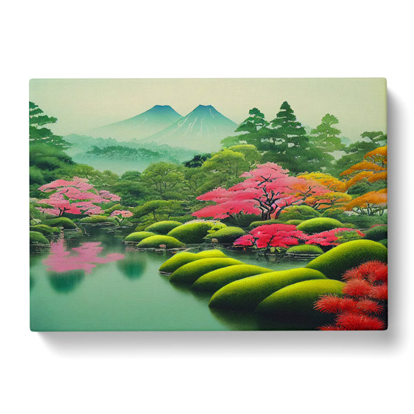 Alpen Home Traditional Japanese Mountains Vol.4 - Wrapped Canvas ...