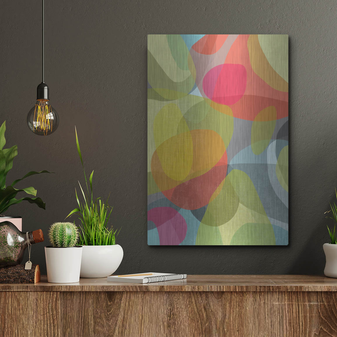 Latitude Run® 'Layered Earth Two' by Jan Weiss Metal Wall Art | Wayfair