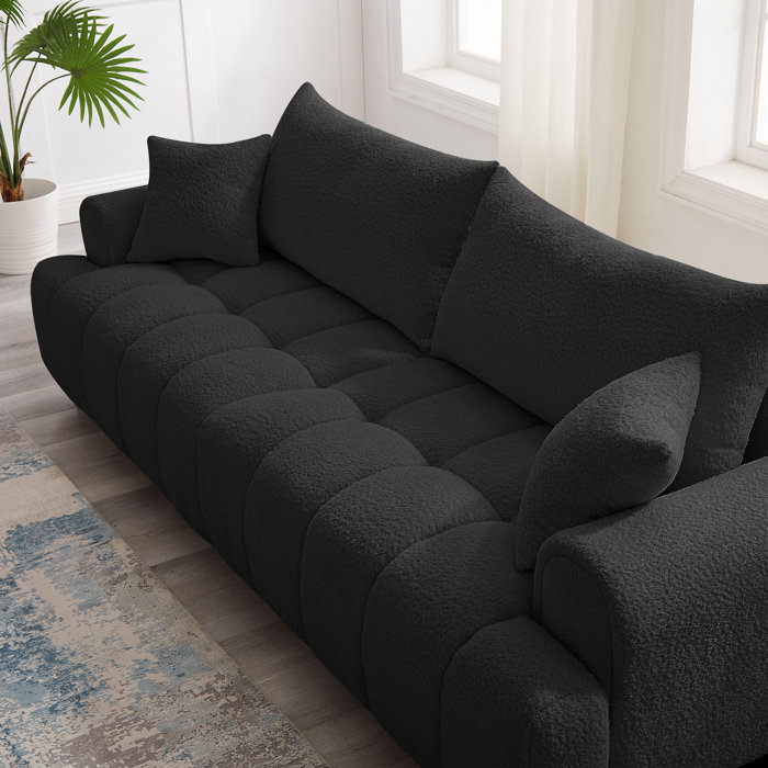 Latitude Run® Perona 91'' Luxury Modern Tufted Boucle Sofa & Reviews ...