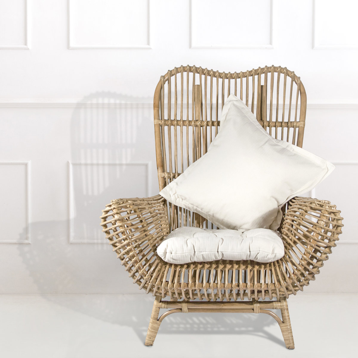 Ibolili Round Back Rattan Chair & Reviews | Wayfair
