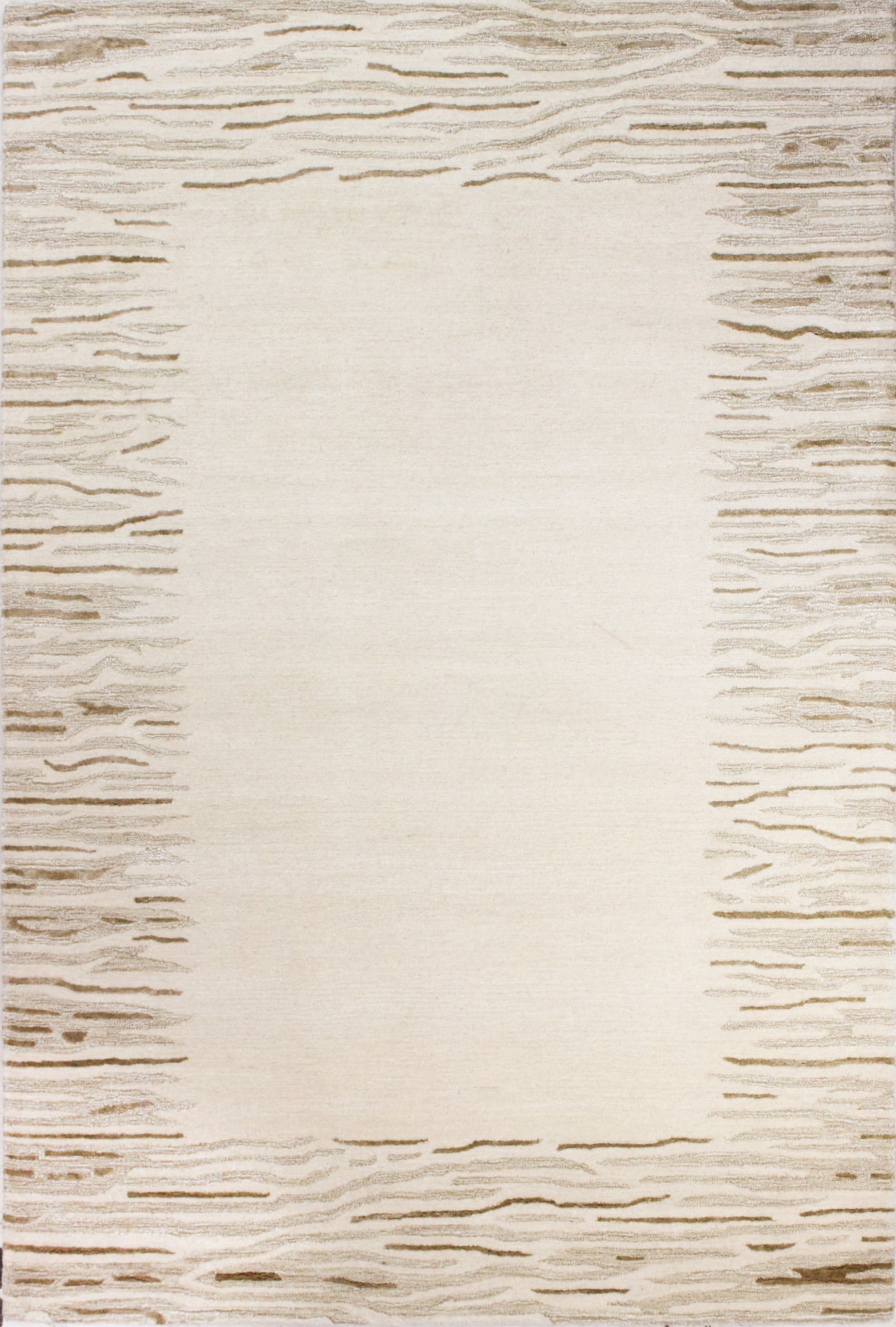 Darya Home Benedict Collection Contemporary Abstract Area Rug Ivory ...