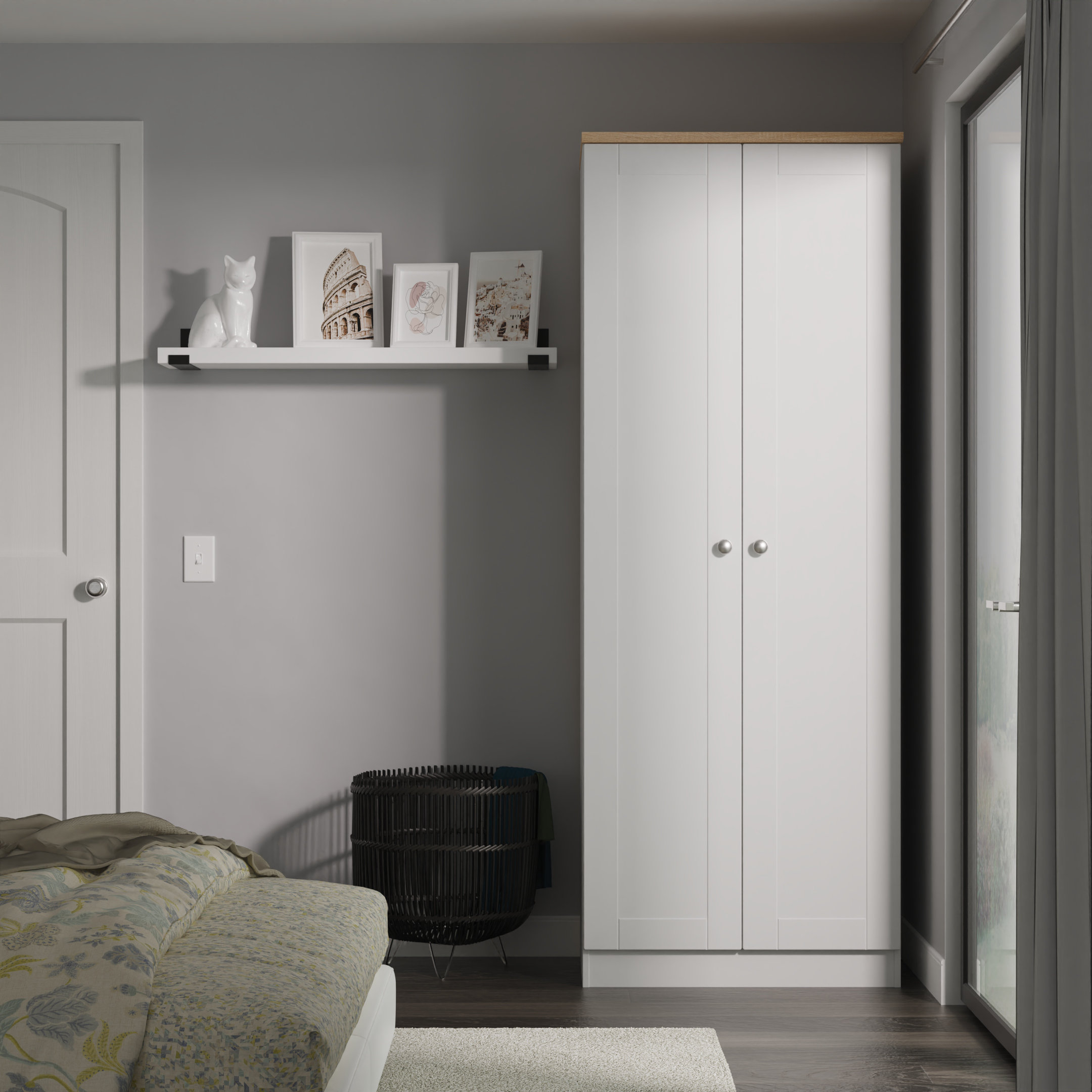 August Grove Agyen Manufactured Wood Wardrobe | Wayfair.co.uk