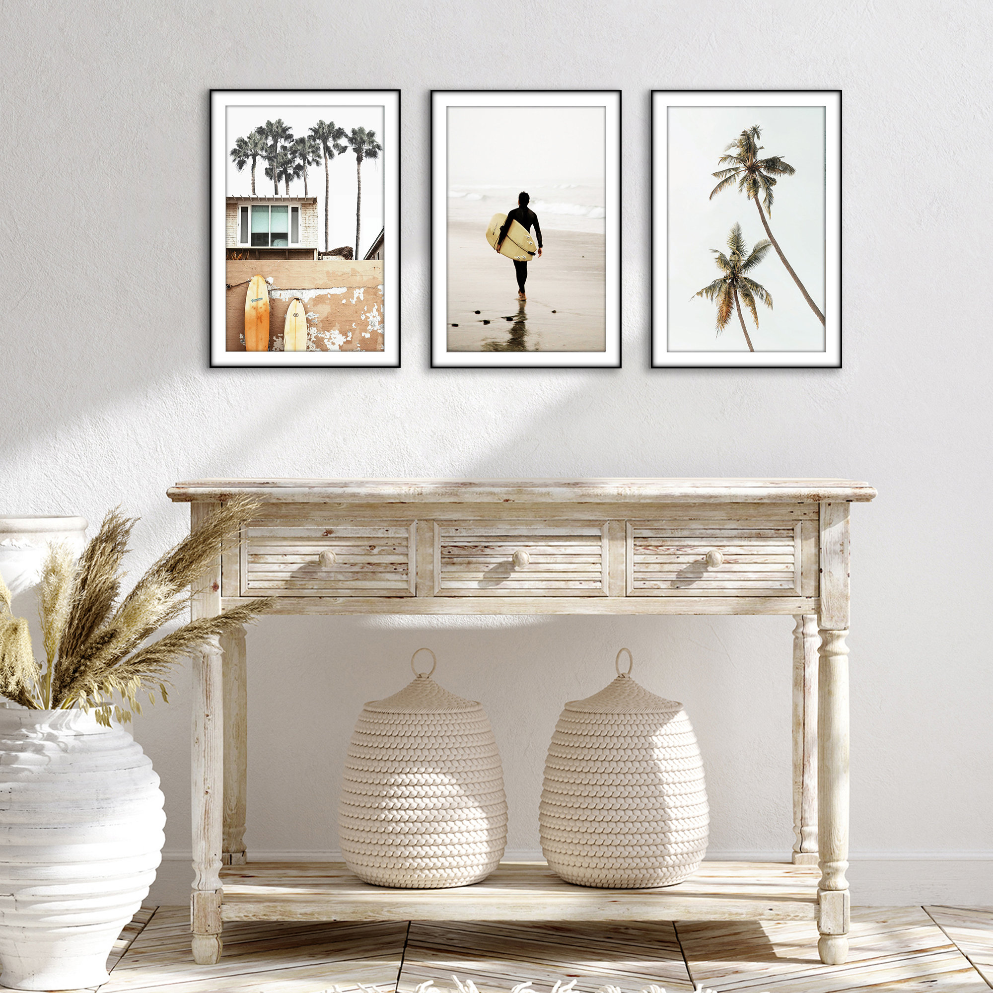 Americanflat Front Loading Picture Frame Set With Mat - Perfect For ...