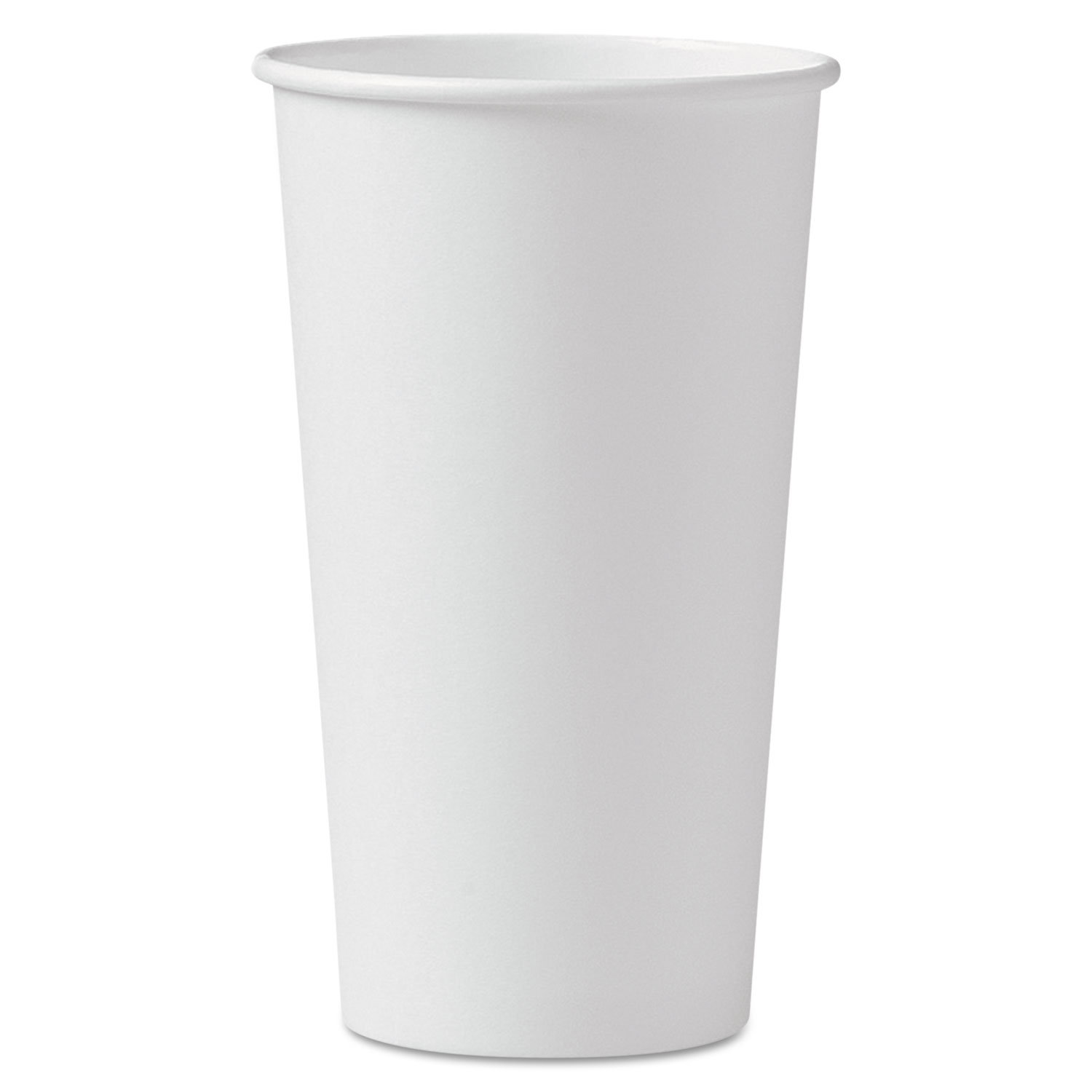 SOLO® SOLO Single-Sided Poly Paper Hot Cups, 20 Oz, White, 600/Carton ...