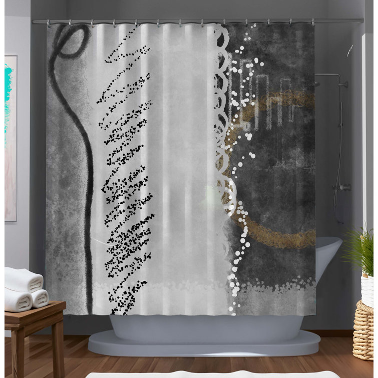 LeRoi Products Abstract Shower Curtain | Wayfair