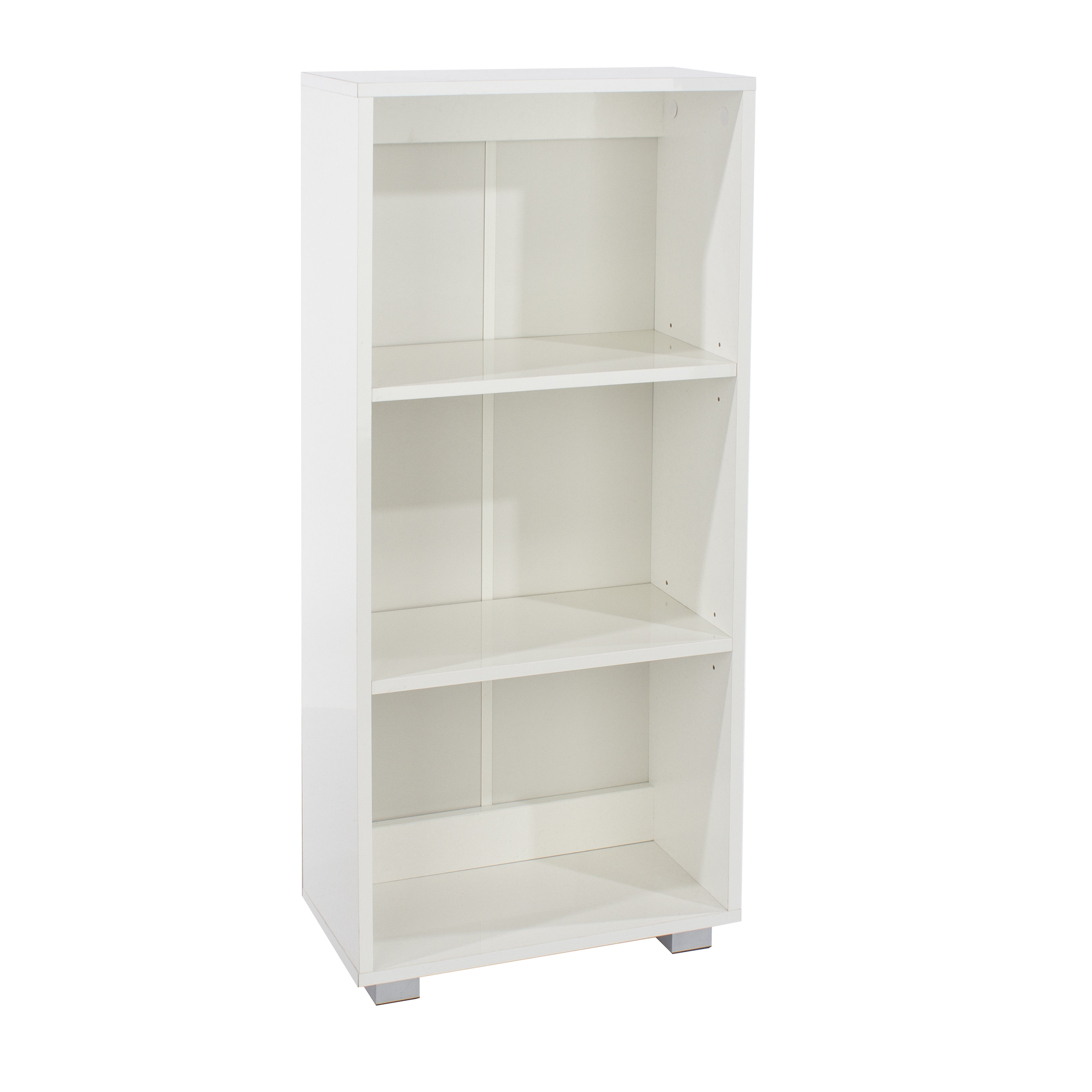 Ebern Designs Domonkos low narrow 3 shelf bookcase | Wayfair.ie