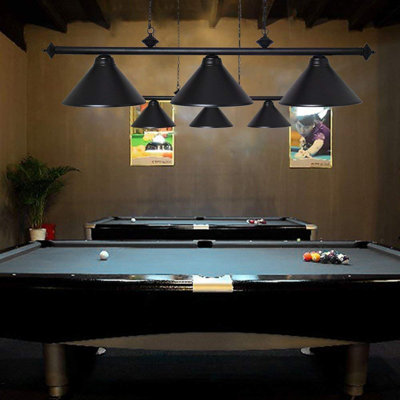Winston Porter Eckelman 3 - Light Matte Metal Pool Table Lights Pendant ...