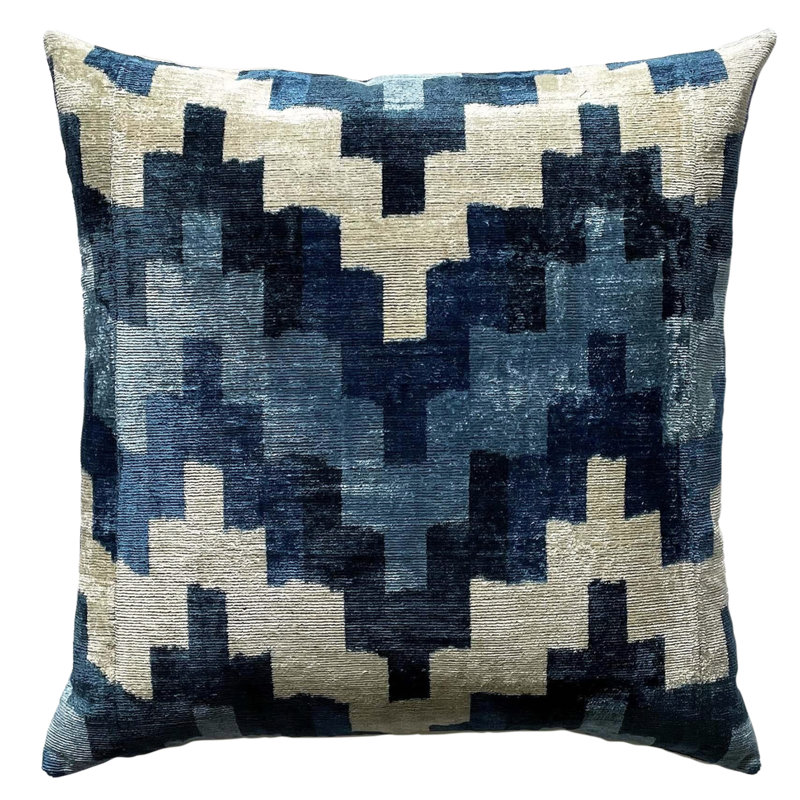 Metrohouse Designs Silk Velvet Chevron Pillow Cover & Insert | Perigold