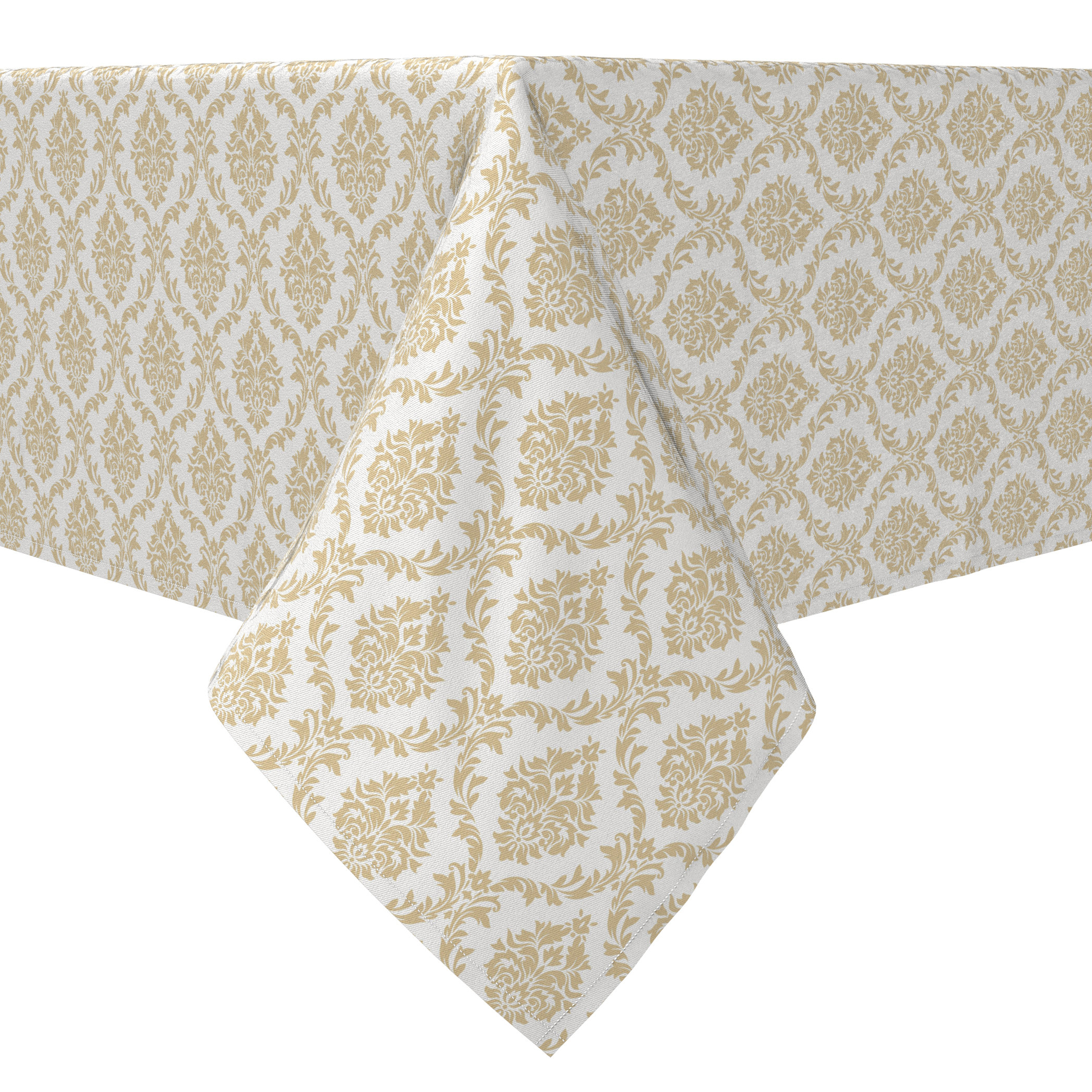 East Urban Home Rectangular Damask Cotton Twill Tablecloth | Wayfair