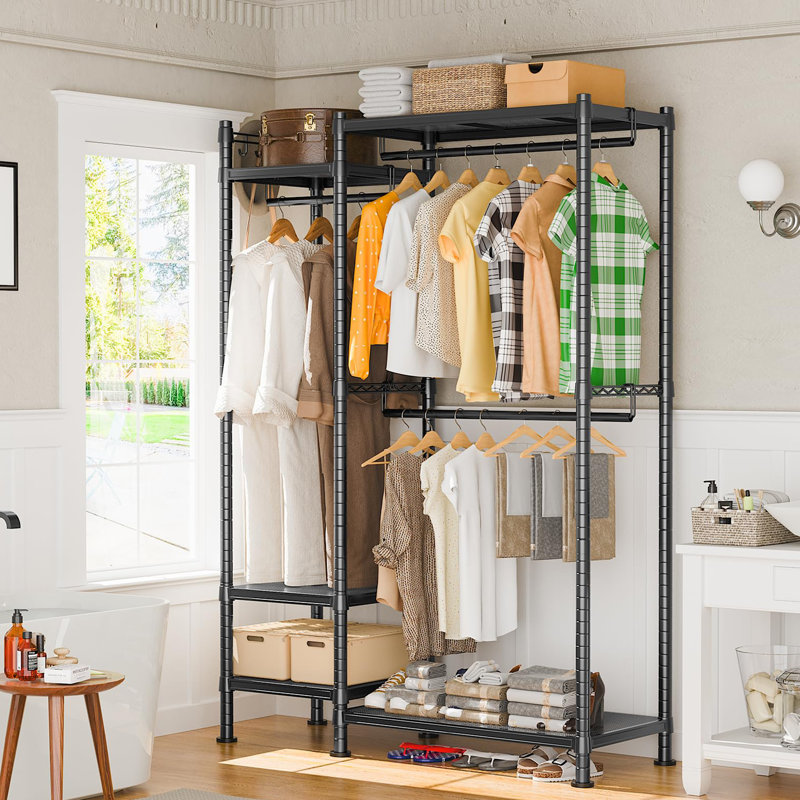 Rebrilliant Portable Heavy Duty Wardrobe | Wayfair