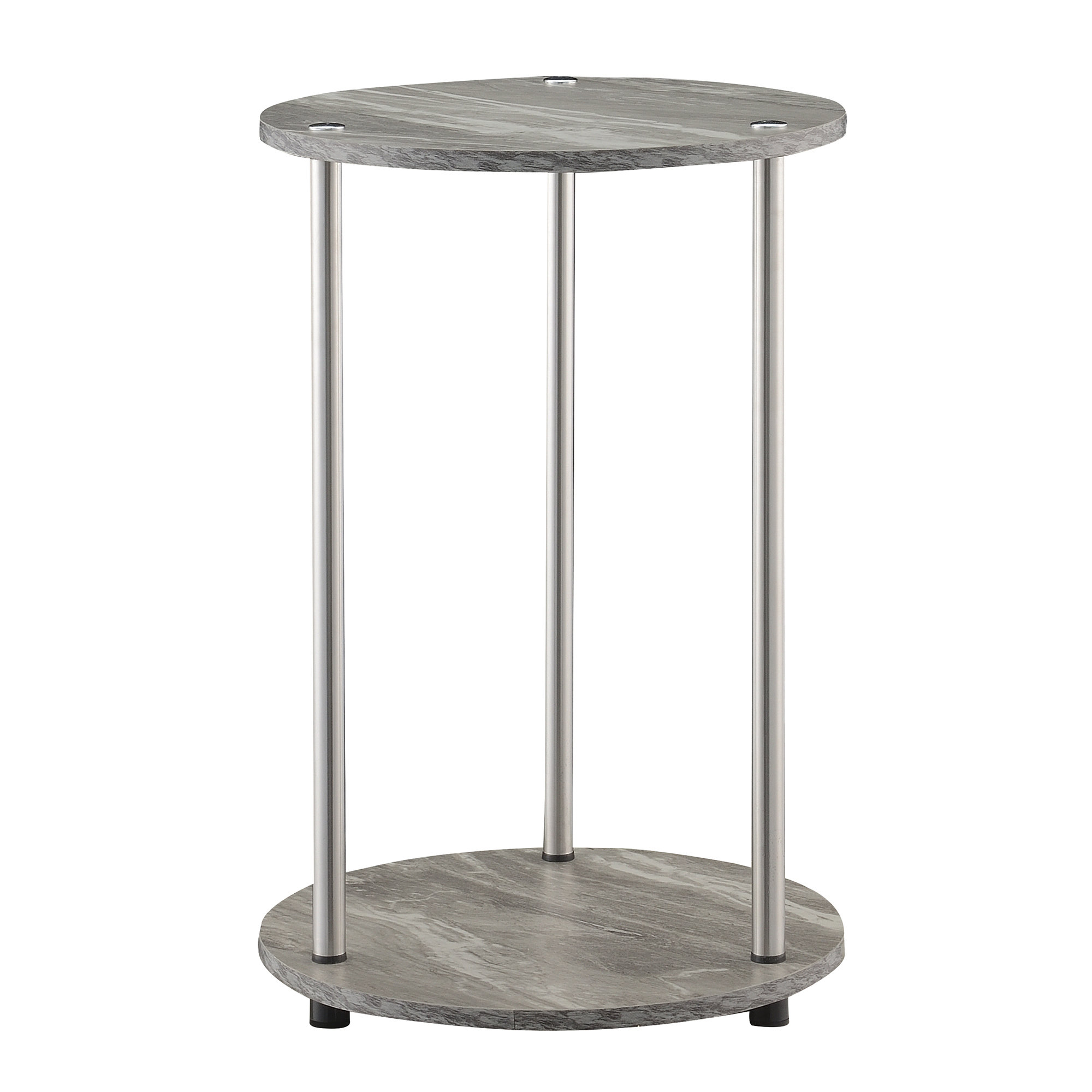 Orren Ellis Edwin 22'' Tall Round End Table with Storage & Reviews ...