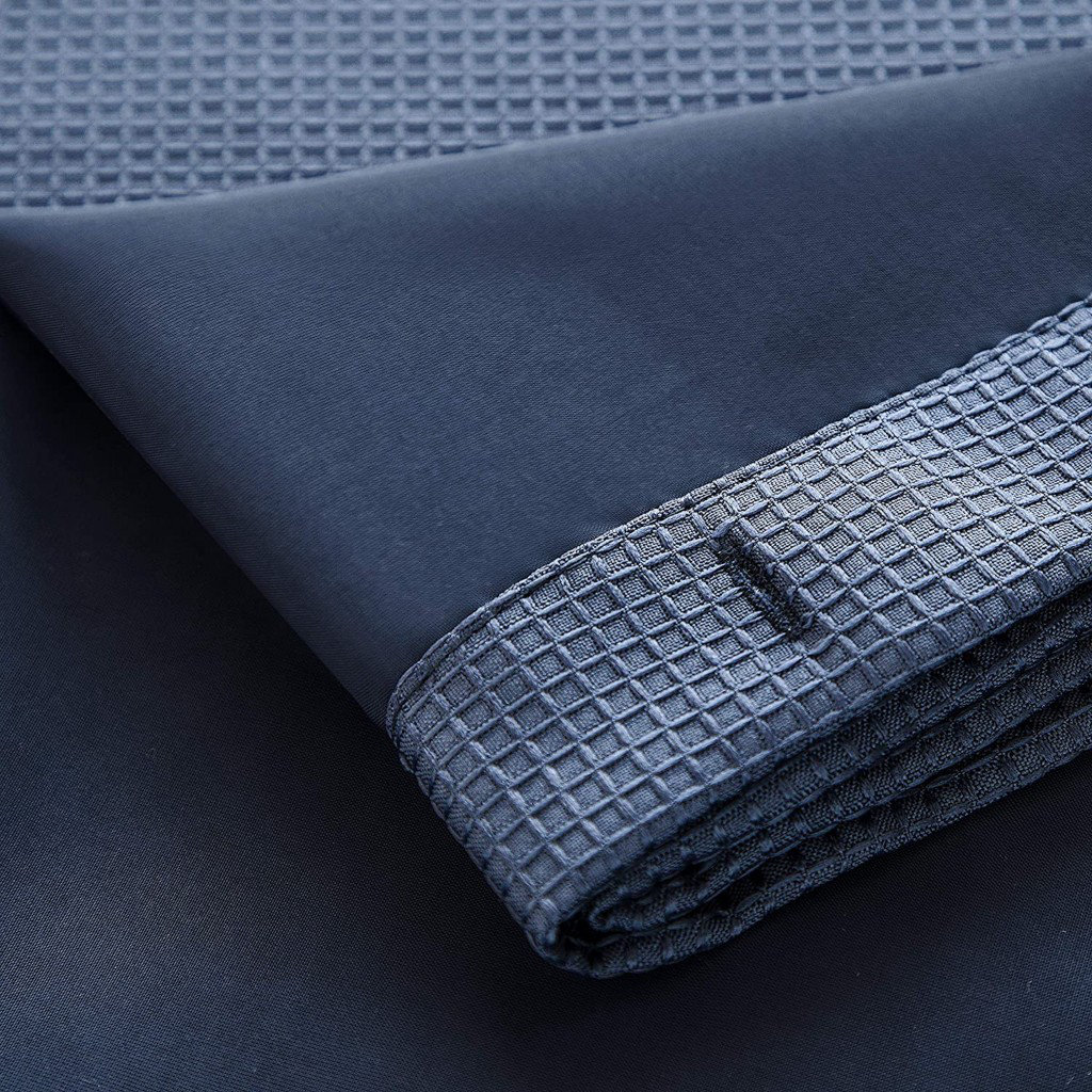 Ebern Designs Modern Grid Shower Curtain And Liner Set | Wayfair