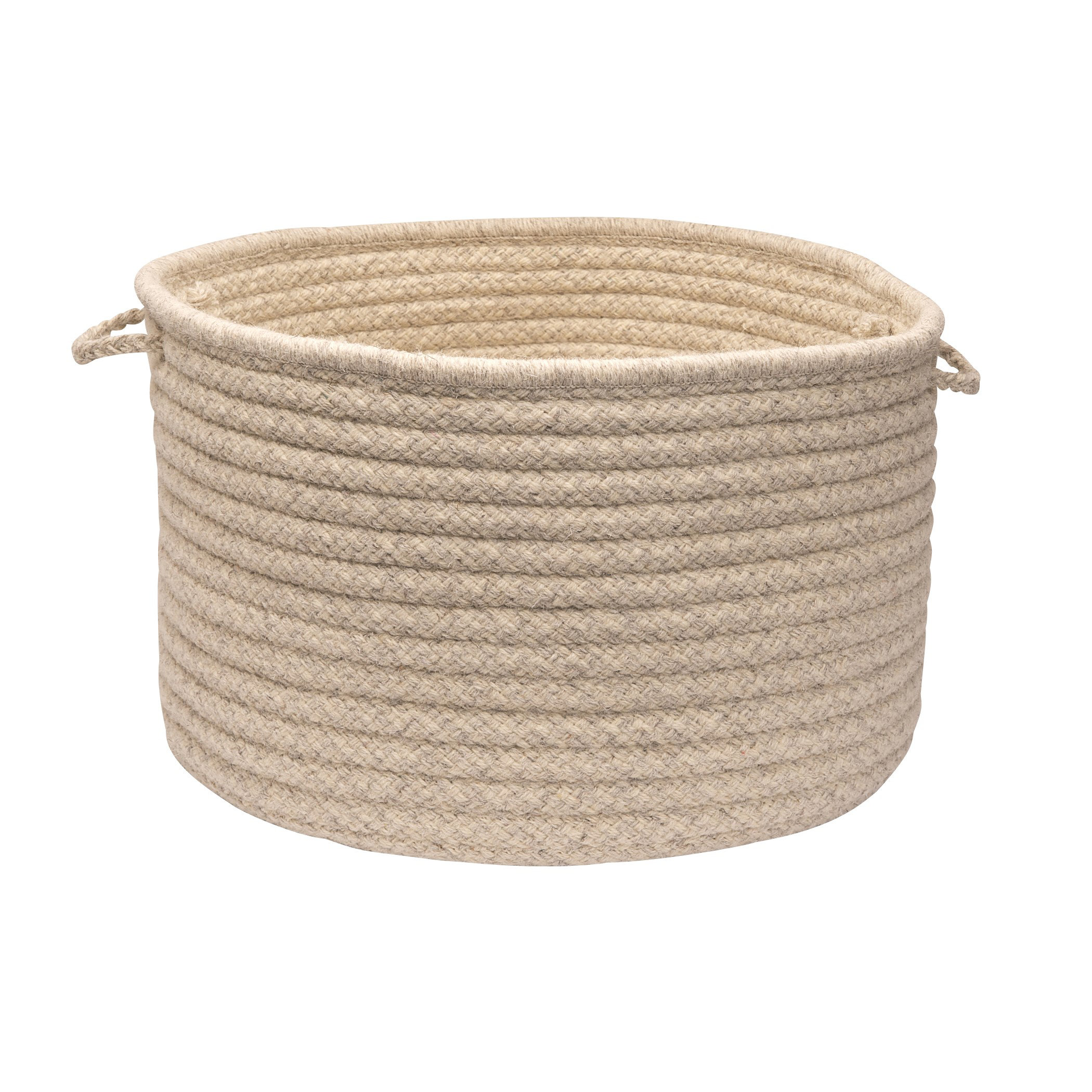 Beachcrest Home™ All Natural Wool Round Storage Basket | Wayfair