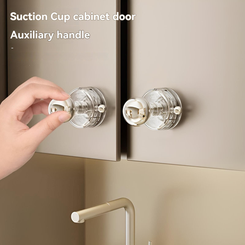 Infinitee Green Suction Cup Handle, Cabinet Door Pull | Wayfair