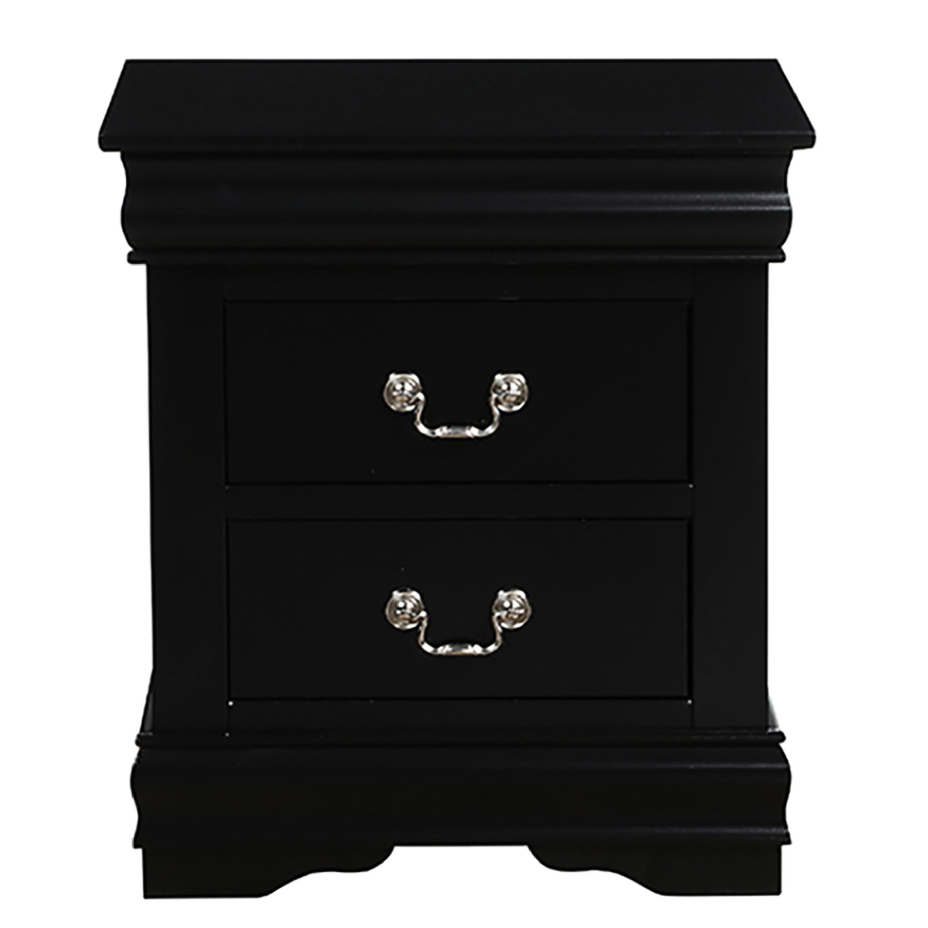 Red Barrel Studio® Platinum Nightstand With 2 Drawers, Adding A Classy ...