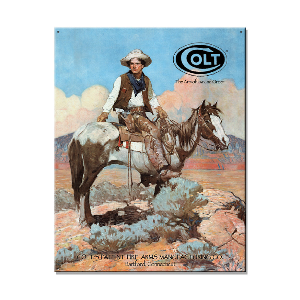 Trinx COLT - Tex And Patches Metal Sign - Wayfair Canada