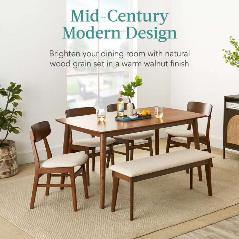 Corrigan Studio® Lindsae 6 - Person Dining Set & Reviews | Wayfair