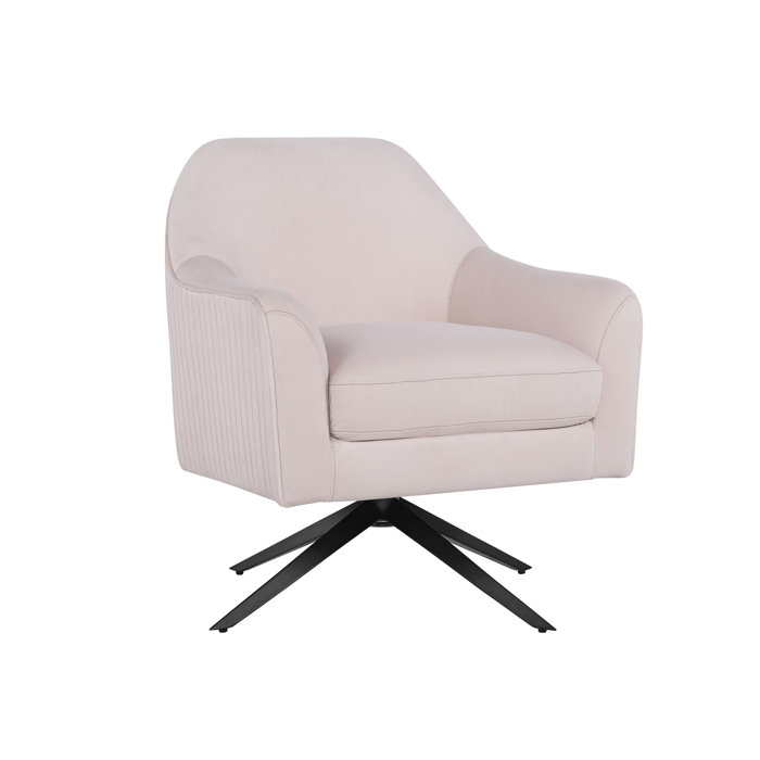 Everly Quinn Fleetwood Channel Tufted Swivel Chair | Wayfair
