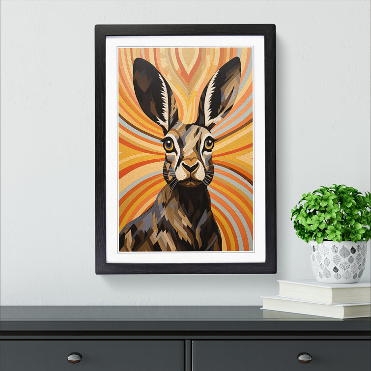 Brambly Cottage Hare Op - Single Picture Frame Art Prints on Wood ...